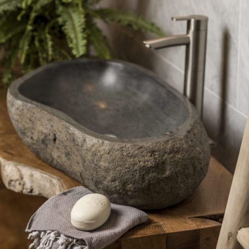 15 Inspirasi Wastafel Batu Alam yang Elegan dan Estetik | Mughni Stone