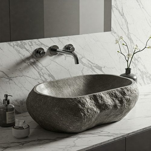 15 Inspirasi Wastafel Batu Alam yang Elegan dan Estetik | Mughni Stone